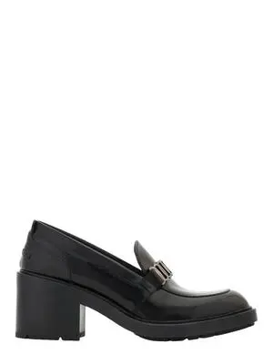 FERRAGAMO Vara Chain Loafers - Black