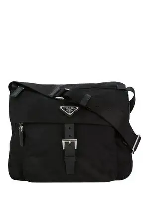 Prada Buckle-fastening Cross Bag - Black