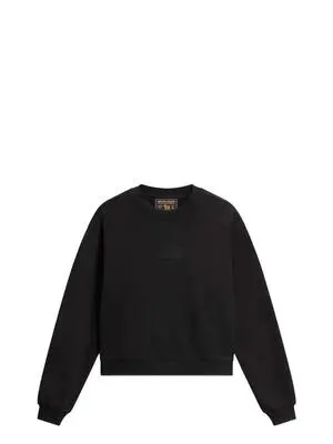 Woolrich Embroidered Logo Crew Neck Sweatshirt - Black