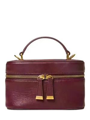 TWINSET Leather Bucket Bag - Purple