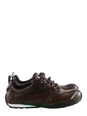 Balenciaga Radar Leather Sneakers - Brown