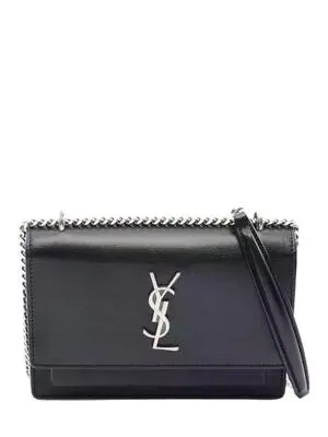 Saint Laurent 2010s Sunset Chain Shoulder Bag - Black