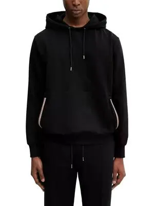 Paul Smith Artist Stripe-trim Hoodie - Black