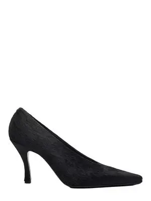 Loulou De Saison Pippa Pony-effect Leather Pumps - Black