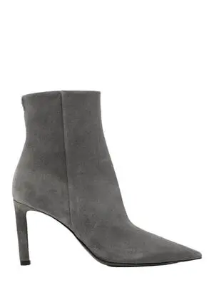 JIMMY CHOO Frankie Stiletto Heel Ankle Boots - Grey