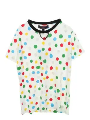 LOUIS VUITTON X Yayoi Kusama 2010s Dot Chain T-shirt - White