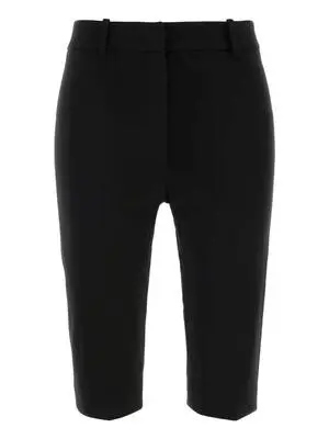 Magda Butrym Crepe Capri Shorts - Black