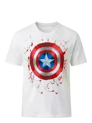 NOT PRINTED Graphic-print Crew-neck T-shirt - White