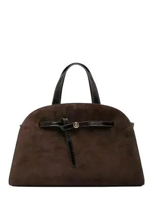 TORY BURCH Tory Burch Crocodile-Effect Panelled Tote Bag