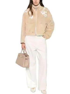 ERMANNO FIRENZE Embroidered Jacket - Neutrals