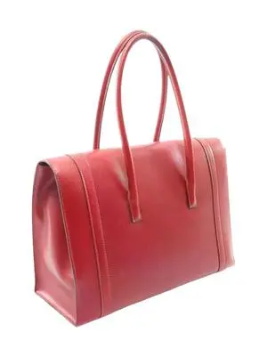 Hermès 2002 Drag 32 Tote Bag - Red