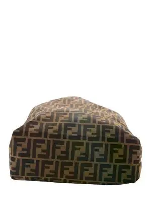 Fendi Shopping Zucca Coated Canvas Medium Tote Bag - Brown