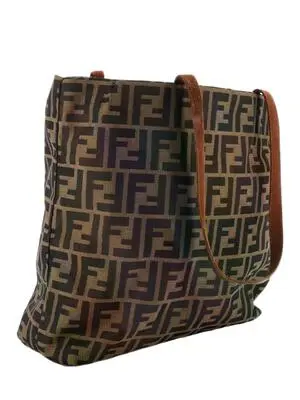 Fendi Shopping Zucca Canvas Tote Bag - Brown