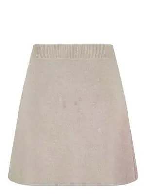 LISA YANG Ribbed-knit A-line Skirt - Neutrals