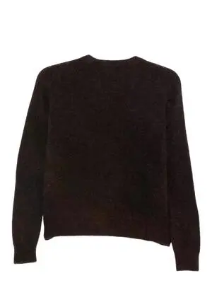 ROBERTO COLLINA Crew Neck Cashmere Sweater - Brown