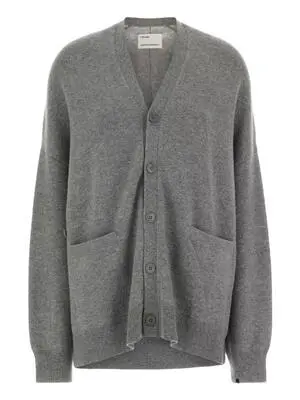 Extreme Cashmere Oversized Knitted Cardigan - Grey