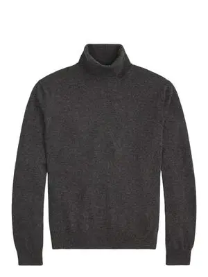 Ralph Lauren Purple Label Cashmere Turtleneck Sweater - Grey