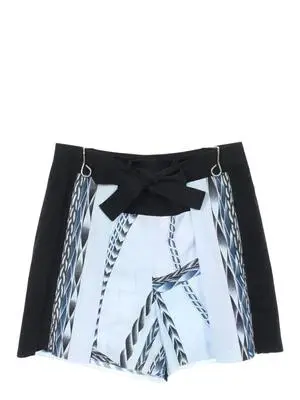 Hermès Rope-print Tie-waist Shorts - Blue