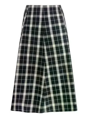 Woolrich Tartan-print A-line Skirt - Blue