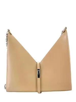 Givenchy Cut Out Leather Small Shoulder Bag - Neutrals