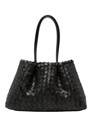 ELLEME Medium Dimple Woven Tote Bag - Black