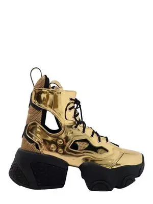 REEBOK Instapump Fury Cut-out Sneakers - Gold