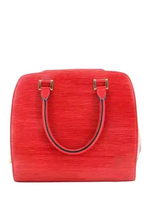 LOUIS VUITTON Pont Neuf Handbag Epi Leather Pm Satchel - Red
