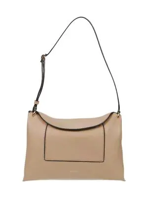 WANDLER Grained Leather Shoulder Bag - Neutrals