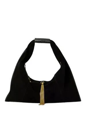 TWINSET Chain-Tassel Leather Bucket Bag