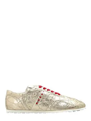 Marni Leather Sneakers - Silver