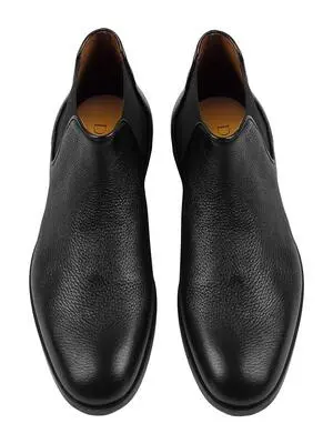DOUCAL'S Doucal's Deer Skin Chelsea Boots Black
