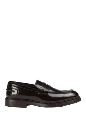 DOUCAL'S Leather Loafers - Ebony