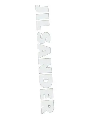 JIL SANDER Long-sleeved Cotton T-shirt With Contrast Logo - Blue