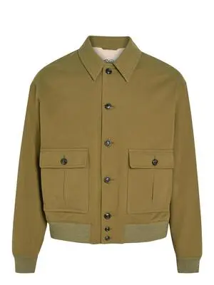 VALSTAR Colin Padded Twill Bomber Jacket - Khaki