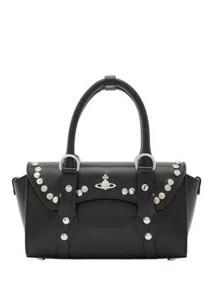 VIVIENNE WESTWOOD Bettina Mini Crocodile-effect Leather Cross-body Bag - Black