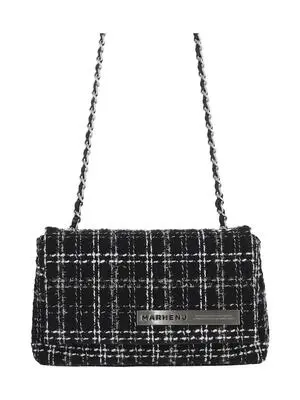 Marhen.j Je Taime Tweed Shoulder Bag With Chain Strap - Black