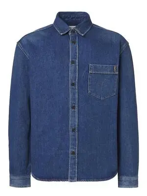 Saint Laurent Cassandre Denim Shirt - Blue