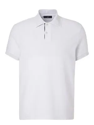Dunhill Cotton Pique Polo Shirt - White