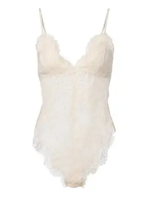 Zimmermann Lace Bodysuit - White
