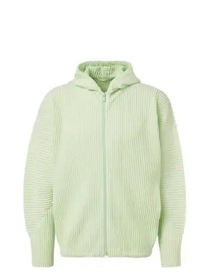 Issey Miyake Monthly Colors: July Zip-up Hoodie Green