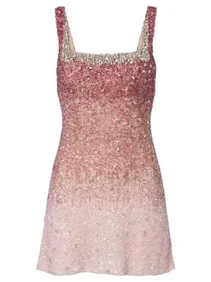 Rachel Gilbert Kaity Embellished Minidress - Pink