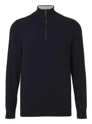 Arch4 Mr Fenchurch Cashmere Half-zip Sweater - Blue