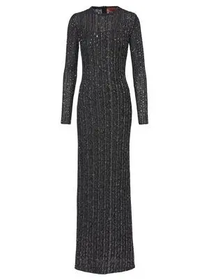 Missoni Sequined Knitted Gown - Multicoloured