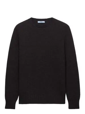 Prada Wool And Cashmere Crew-neck Sweater - Ebony