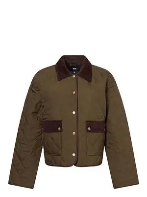 Paige Caleb Cropped Quilted Jacket - Fern