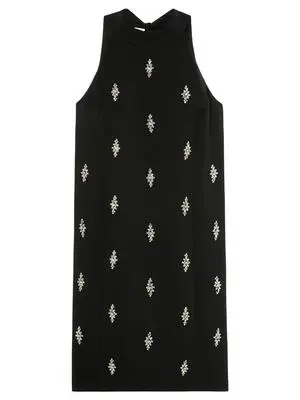 Marina Rinaldi Embellished Midi Dress - Black