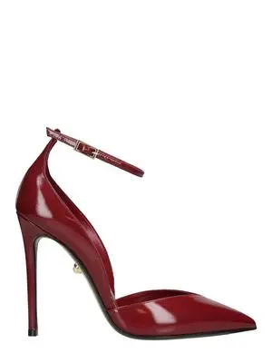 ALEVI MILANO Alevì Patent Leather Camilla High Heel Pumps Red