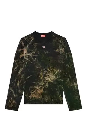 DIESEL® T-crane-ls-n2 Cotton Sweatshirt - Black
