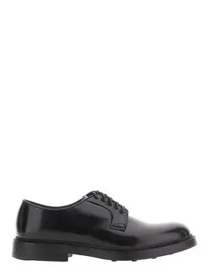 DOUCAL'S Leather Lace-up Shoes - Black