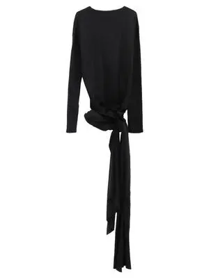 Gimaguas Asymmetric Hem Mini Dress - Black